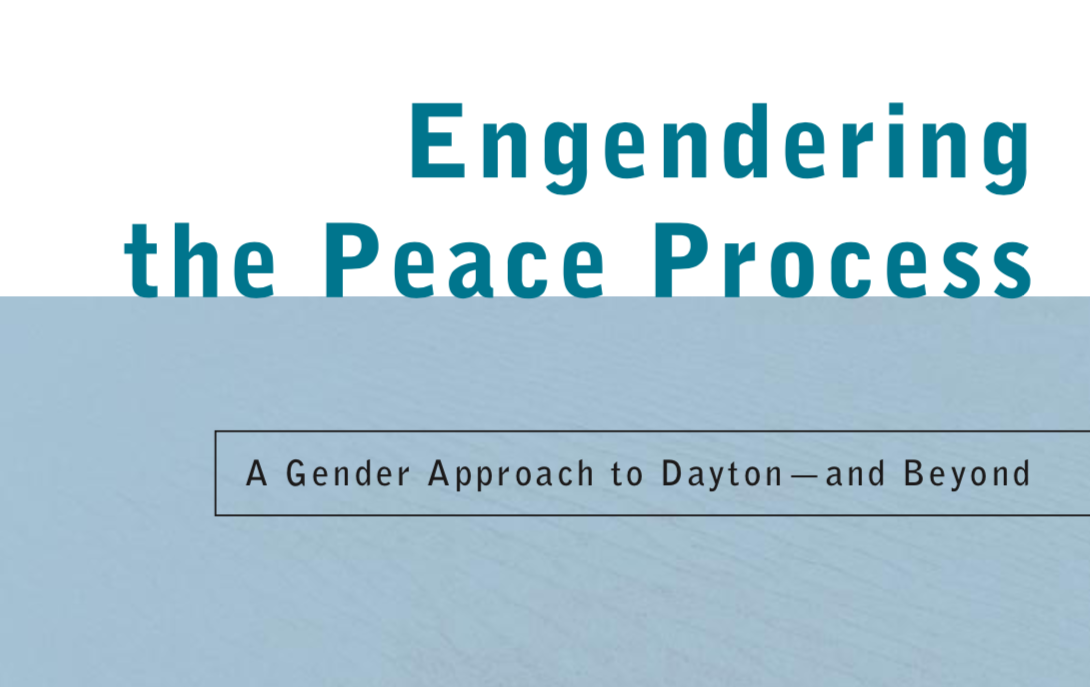 Engendering the peace process | The Kvinna till Kvinna Foundation