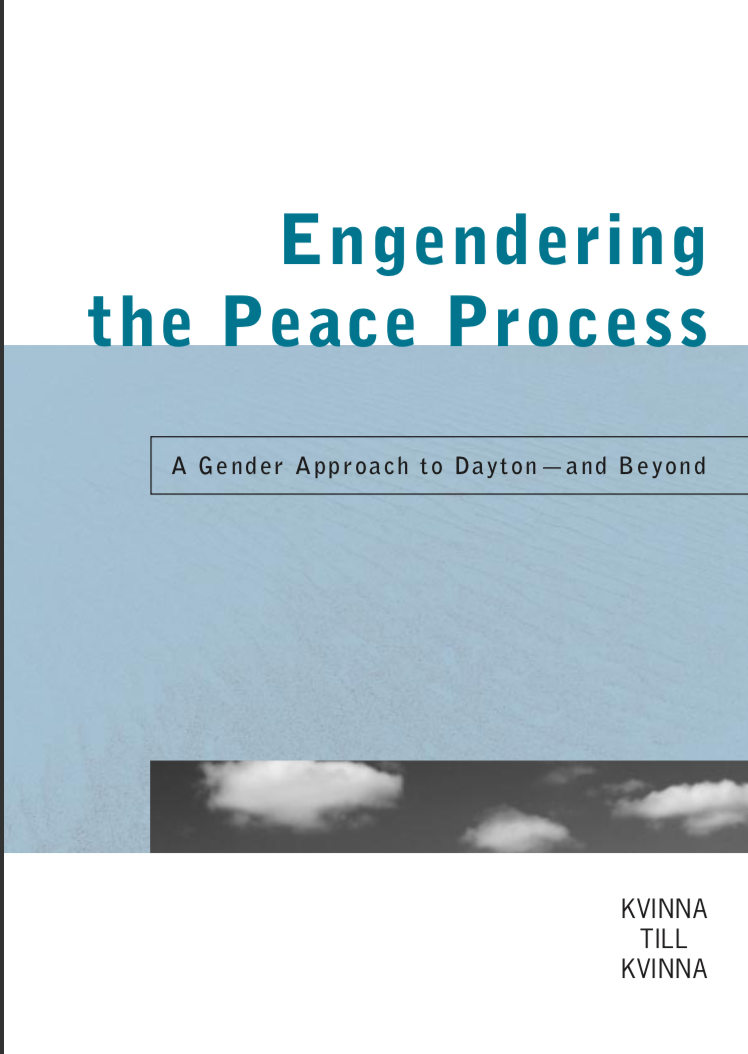 Engendering the peace process | The Kvinna till Kvinna Foundation